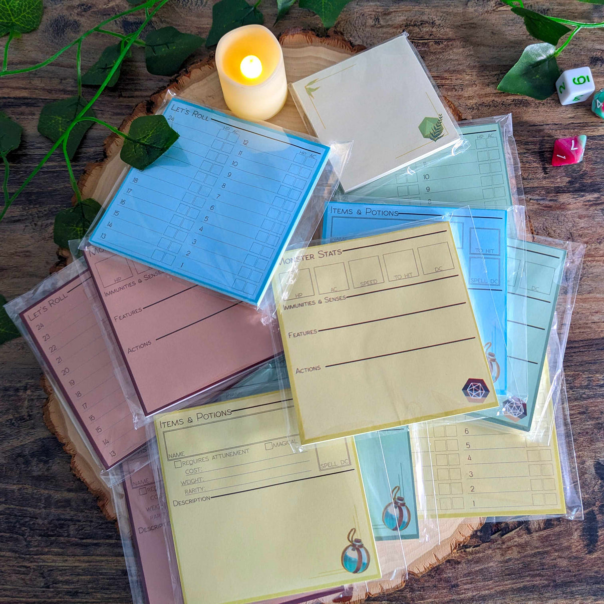 Initiative Tracker, Monster, or Item Sticky Note | D&D 5e and TTRPG ...