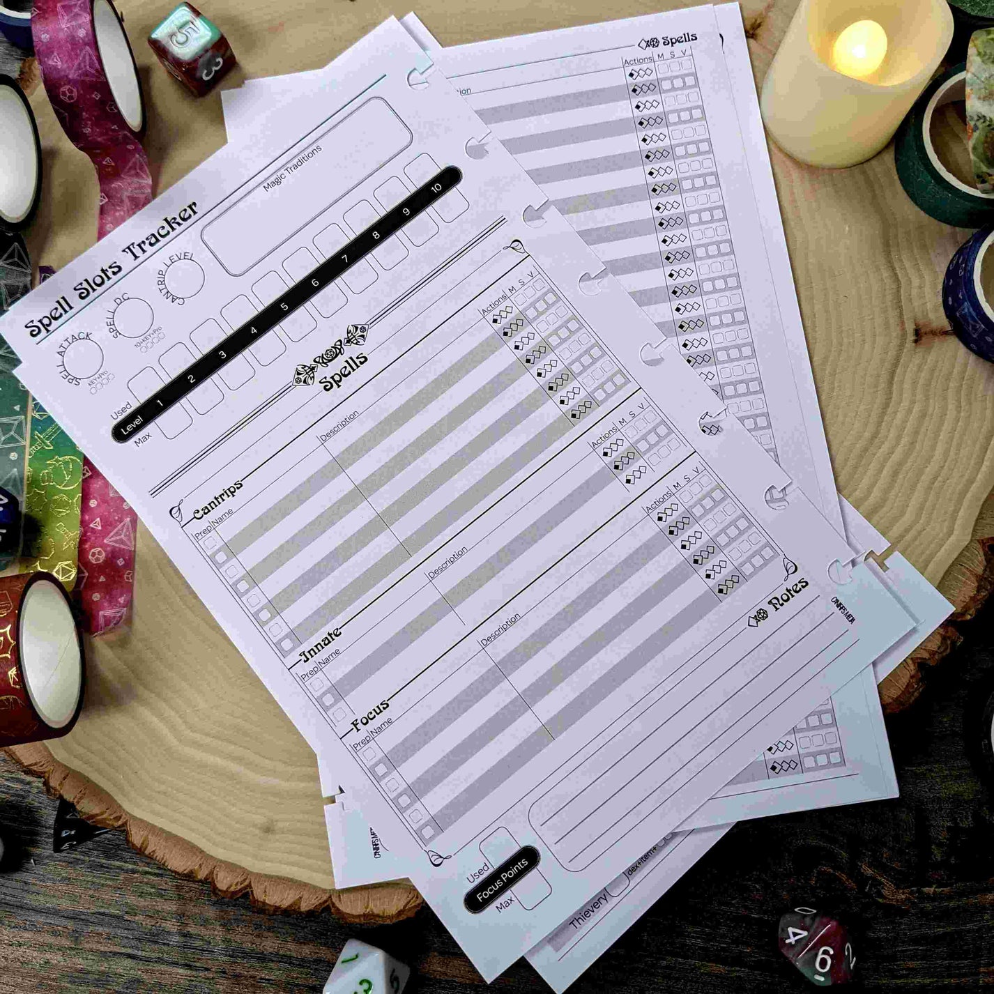 Character Sheets | Player Size (Art Nouveau) | PF2e – Cantrips Media