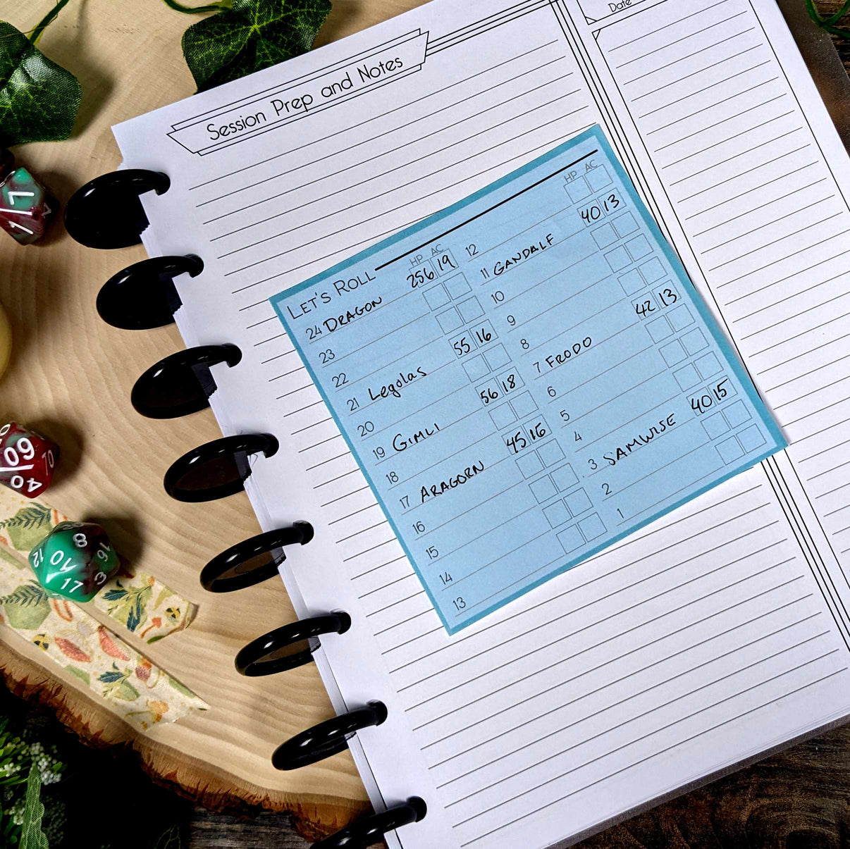 Initiative Tracker, Monster, or Item Sticky Note | D&D 5e and TTRPG ...