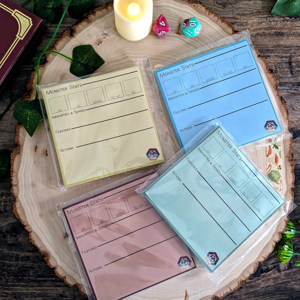 Initiative Tracker, Monster, or Item Sticky Note | D&D 5e and TTRPG ...