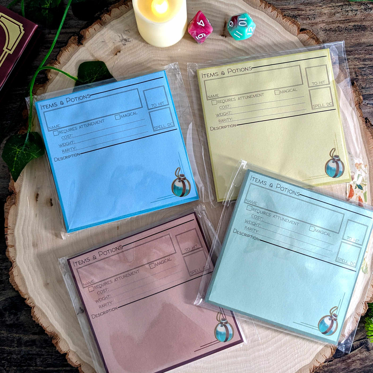 Initiative Tracker, Monster, or Item Sticky Note | D&D 5e and TTRPG ...