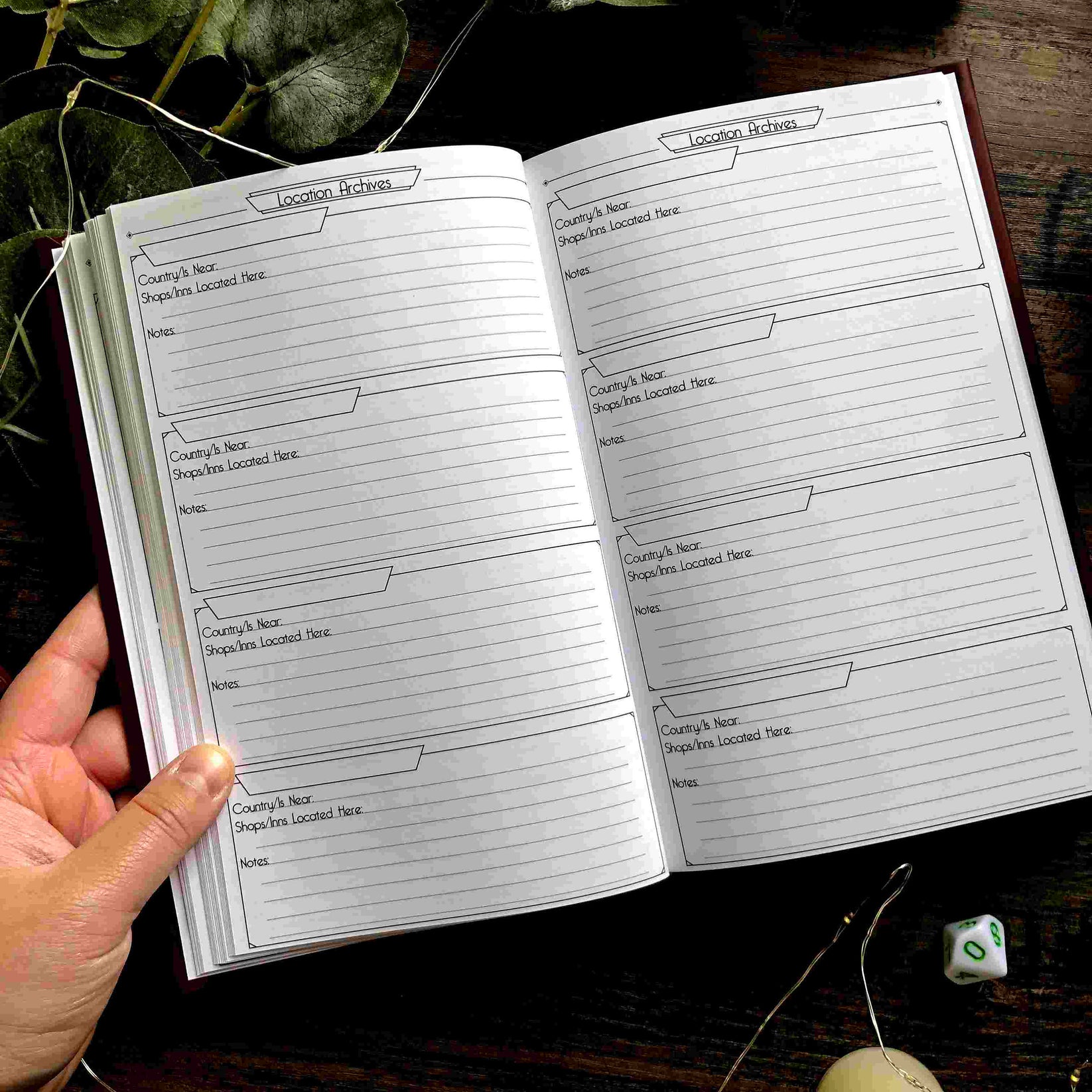 Hardcover Art Deco Player's Notebook – Cantrips Media